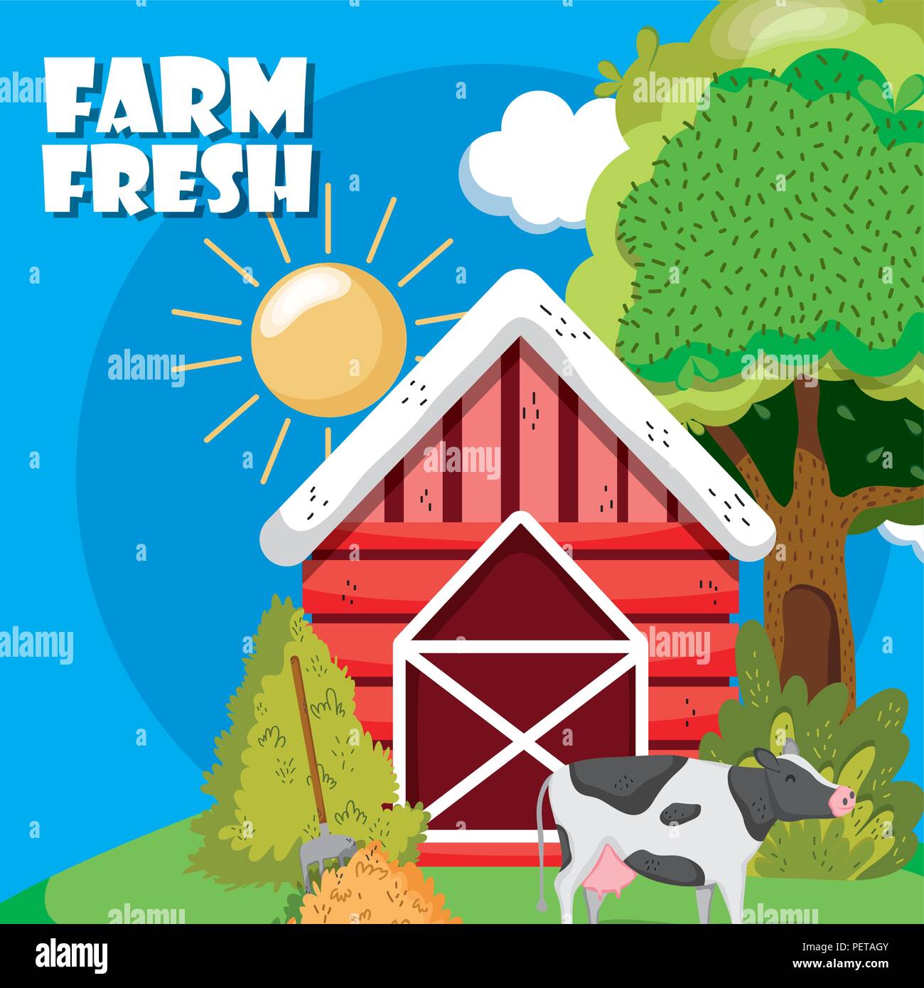 Farm fresh cartoons Stock Vector Image & Art - Alamy