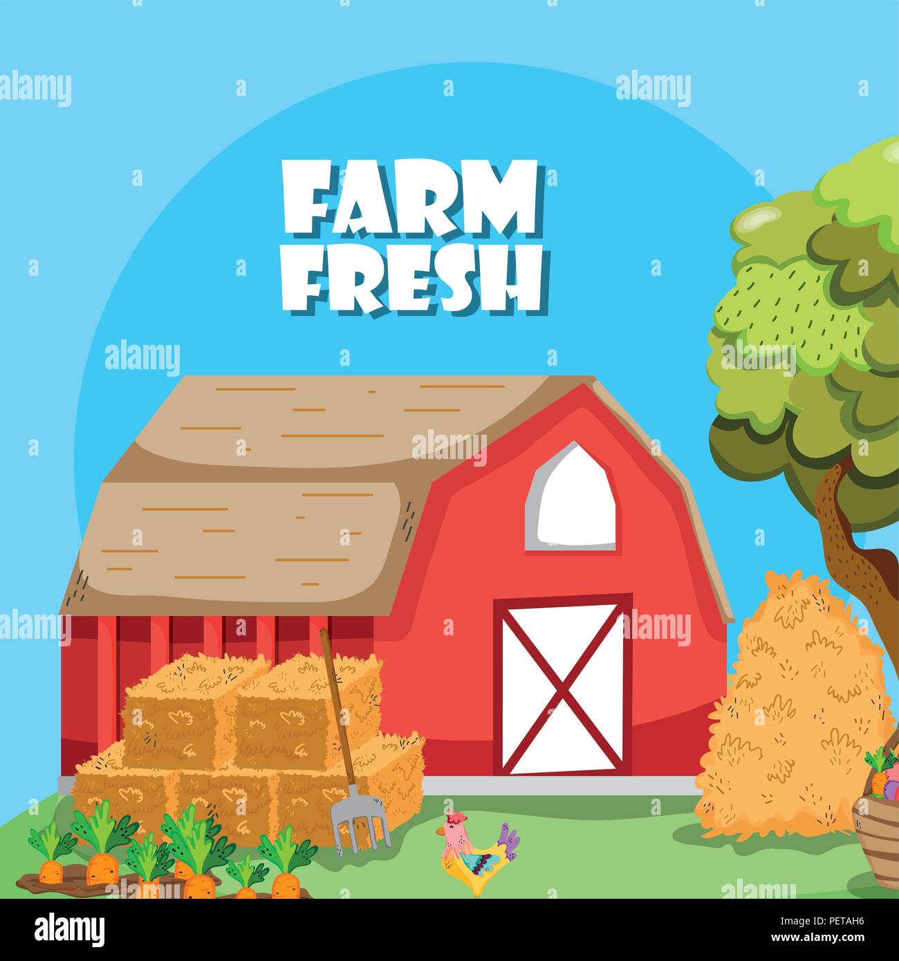 Farm fresh cartoons Stock Vector Image & Art - Alamy