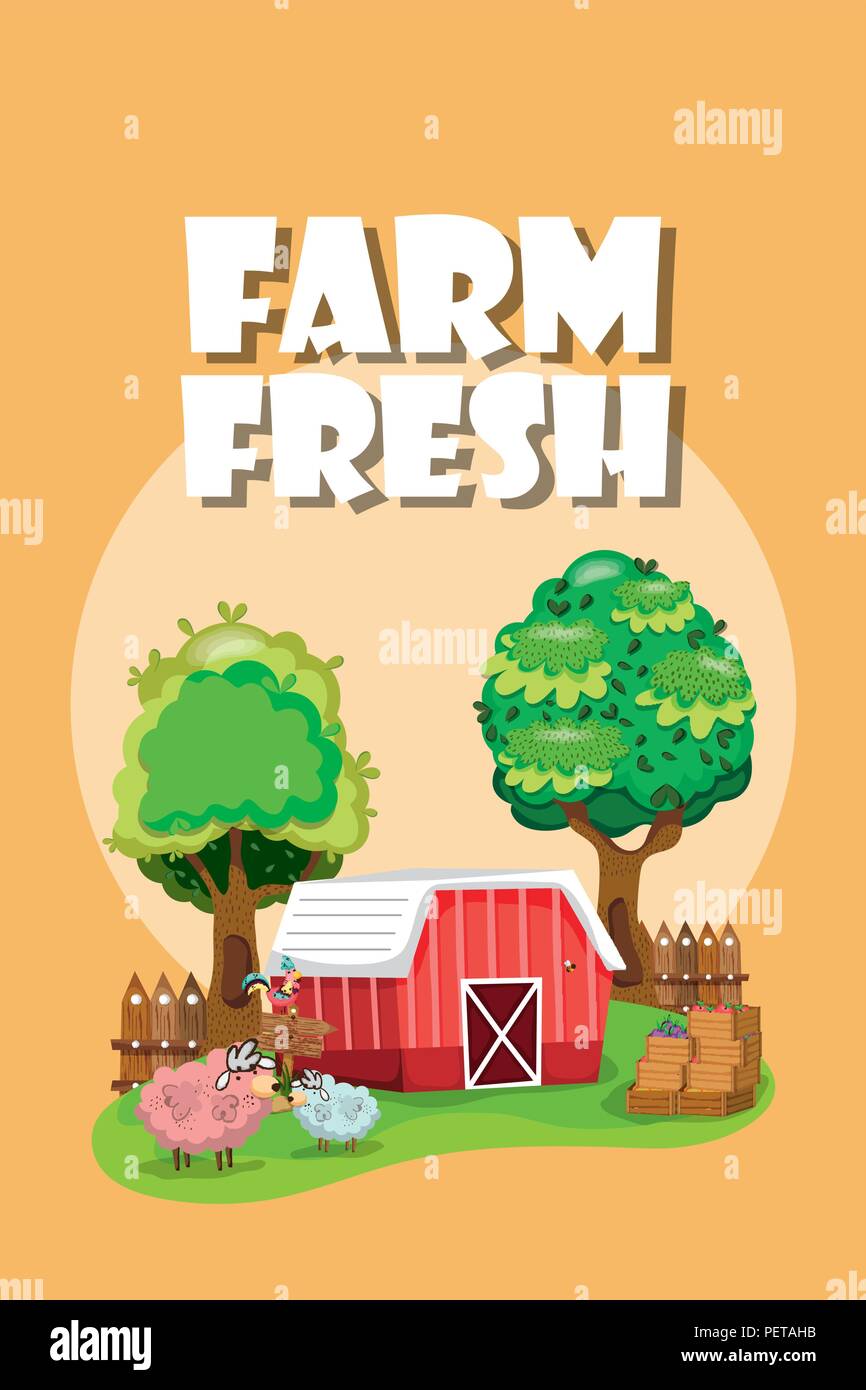 Farm fresh cartoons Stock Vector Image & Art - Alamy