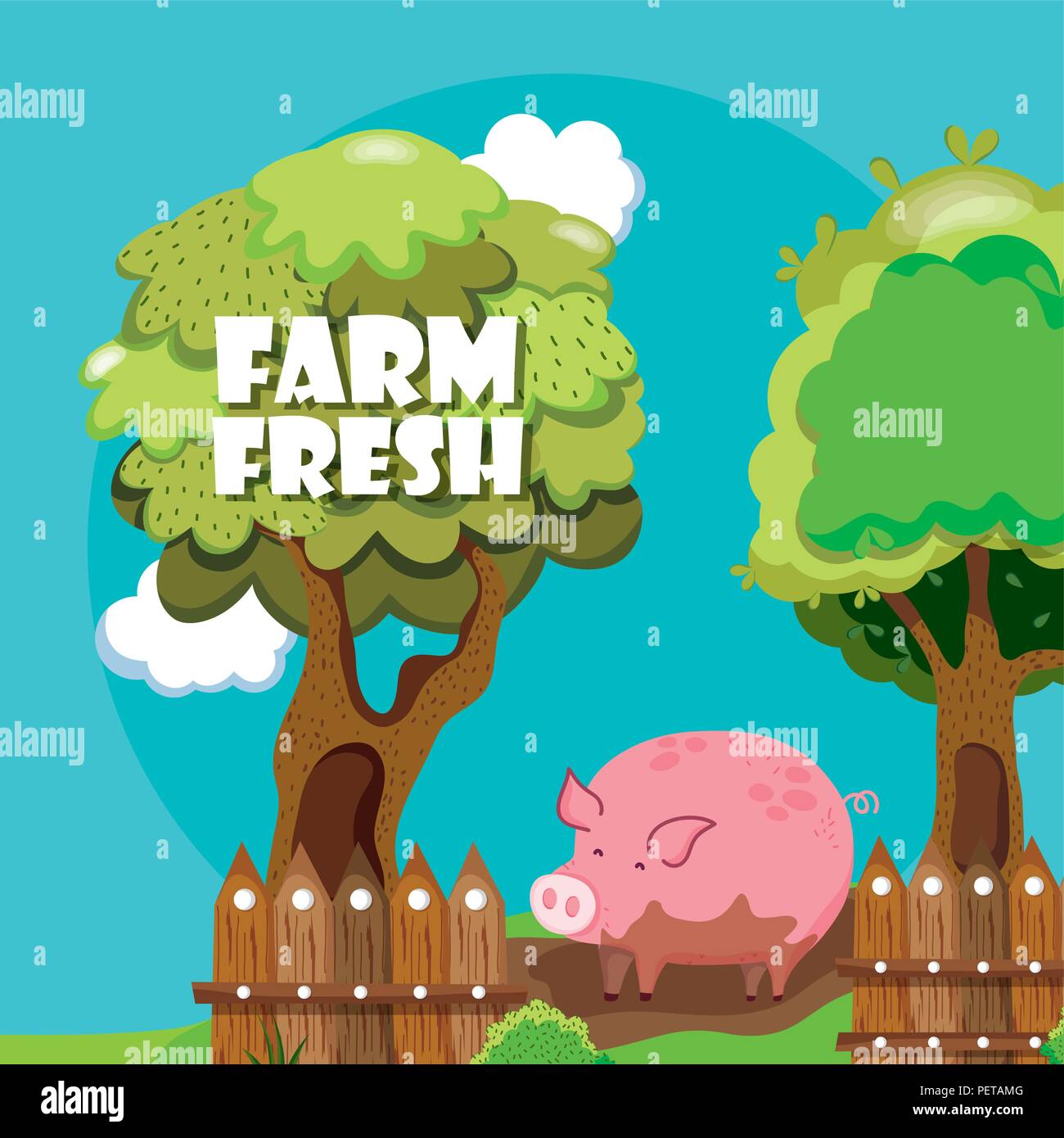 Farm fresh cartoons Stock Vector Image & Art - Alamy