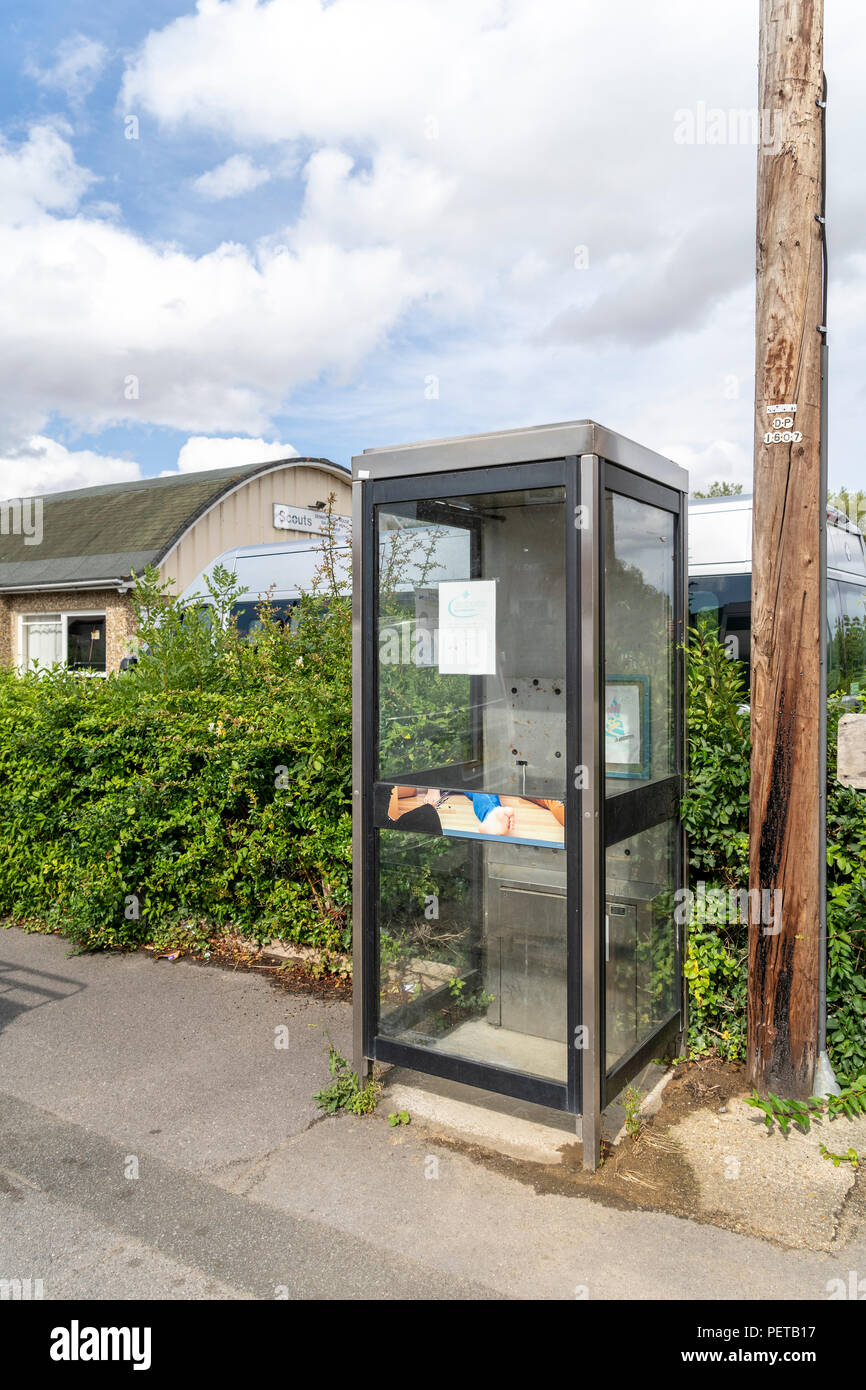 Empty telephone box hi-res stock photography and images - Alamy