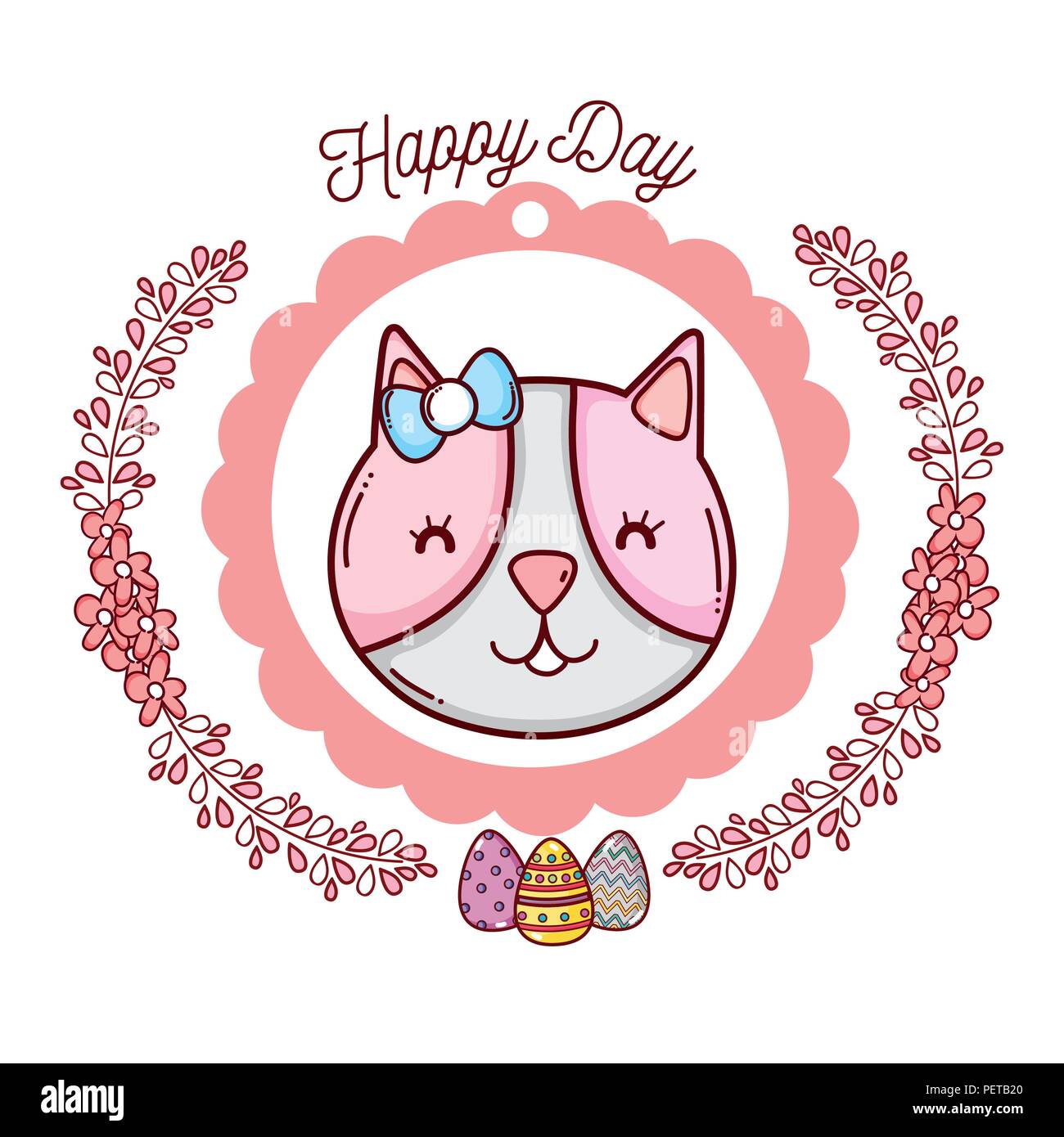 happy day emblem Stock Vector Image & Art - Alamy