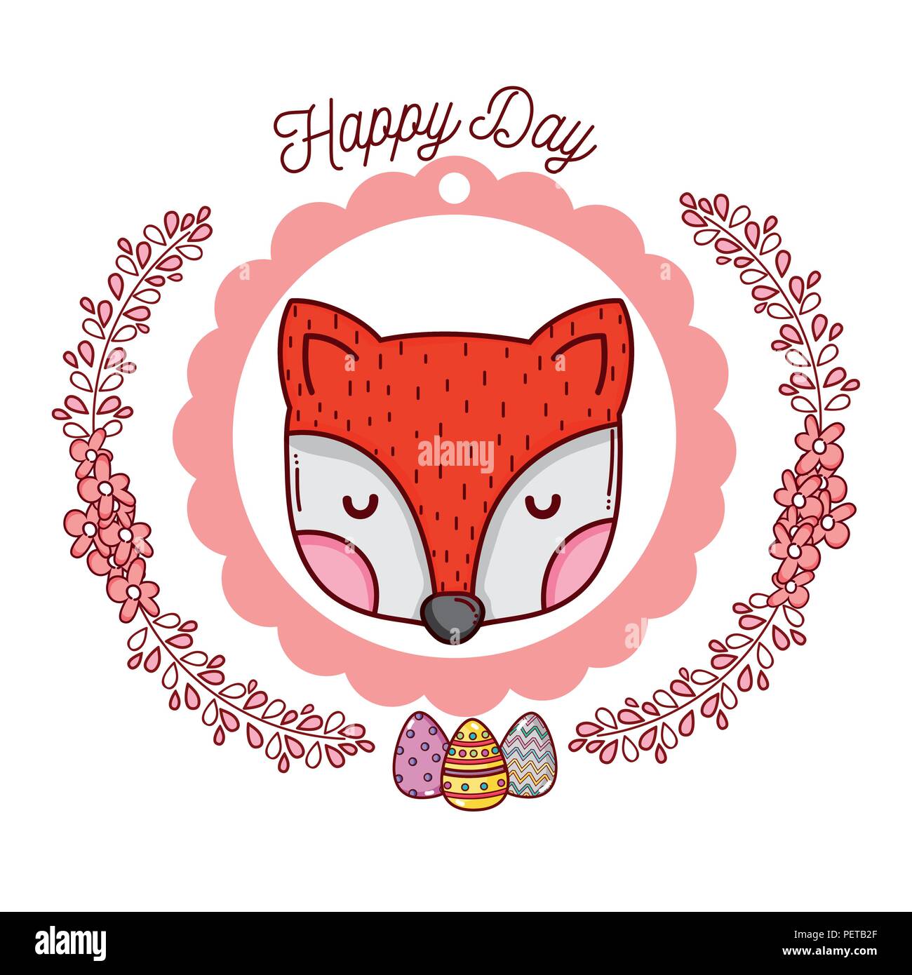 happy day emblem Stock Vector Image & Art - Alamy