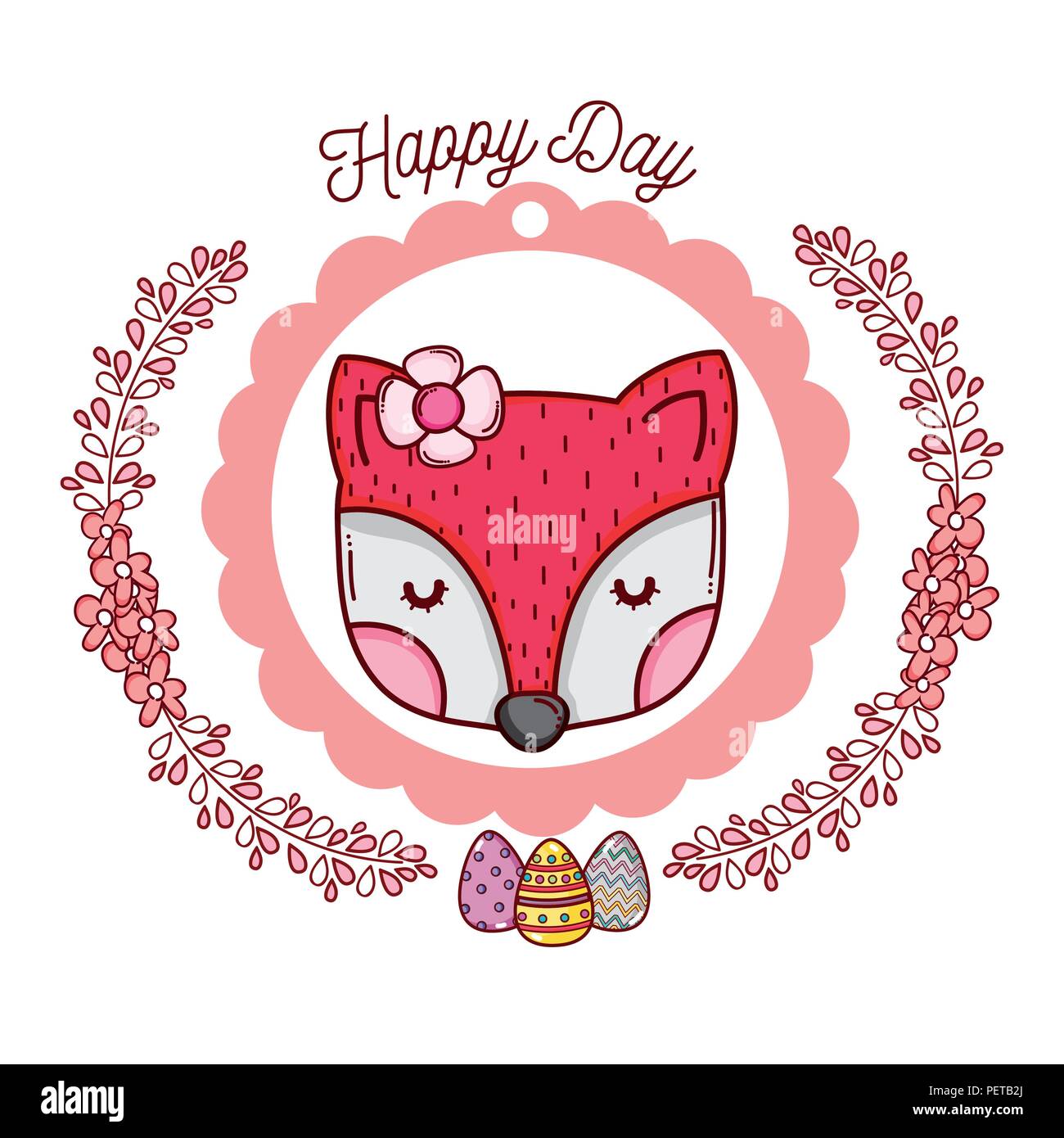 happy day emblem Stock Vector Image & Art - Alamy