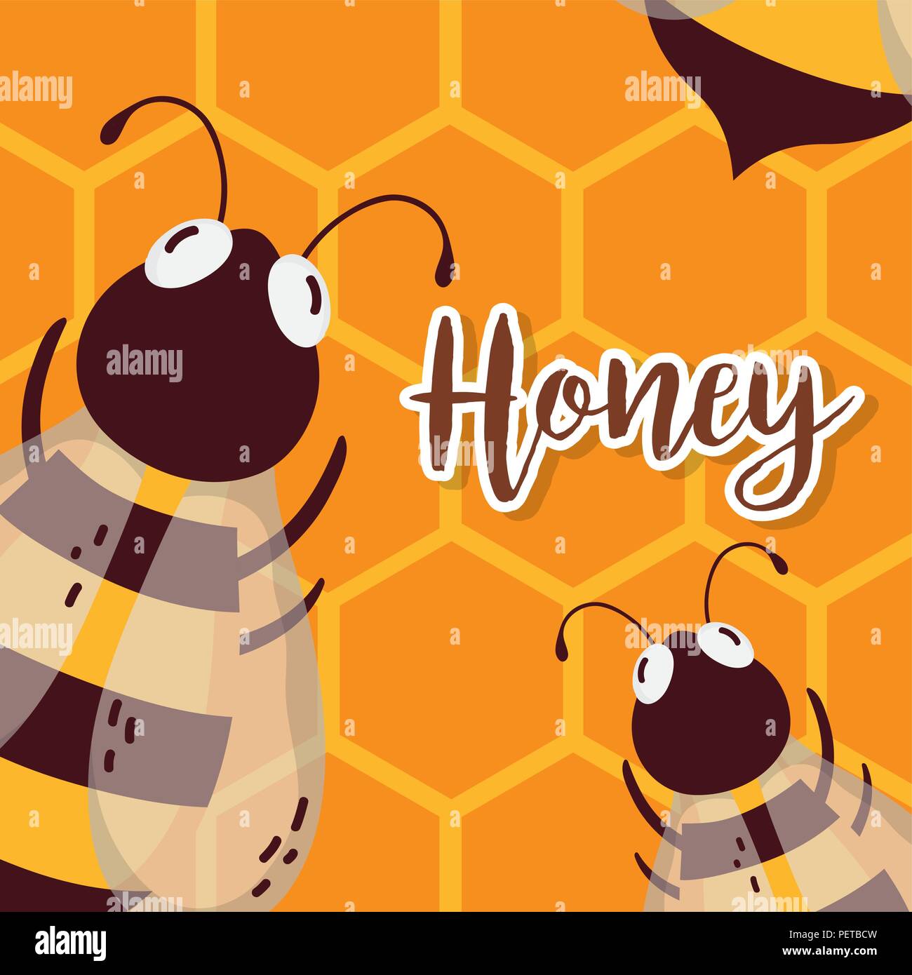 Sweet honey card Stock Vector Image & Art - Alamy