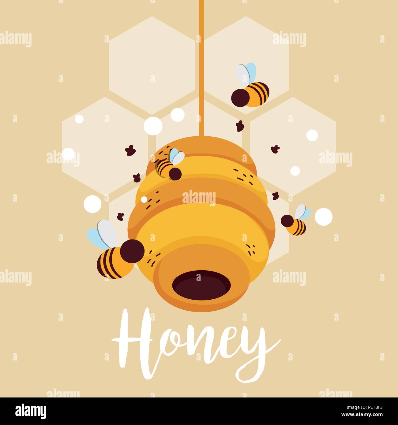 Sweet honey card Stock Vector Image & Art - Alamy