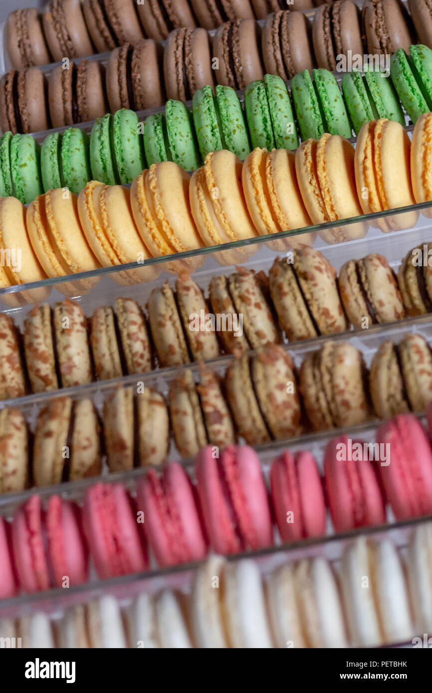 Colourful selection of Macaroons at a Southwark Bakery in London's ...