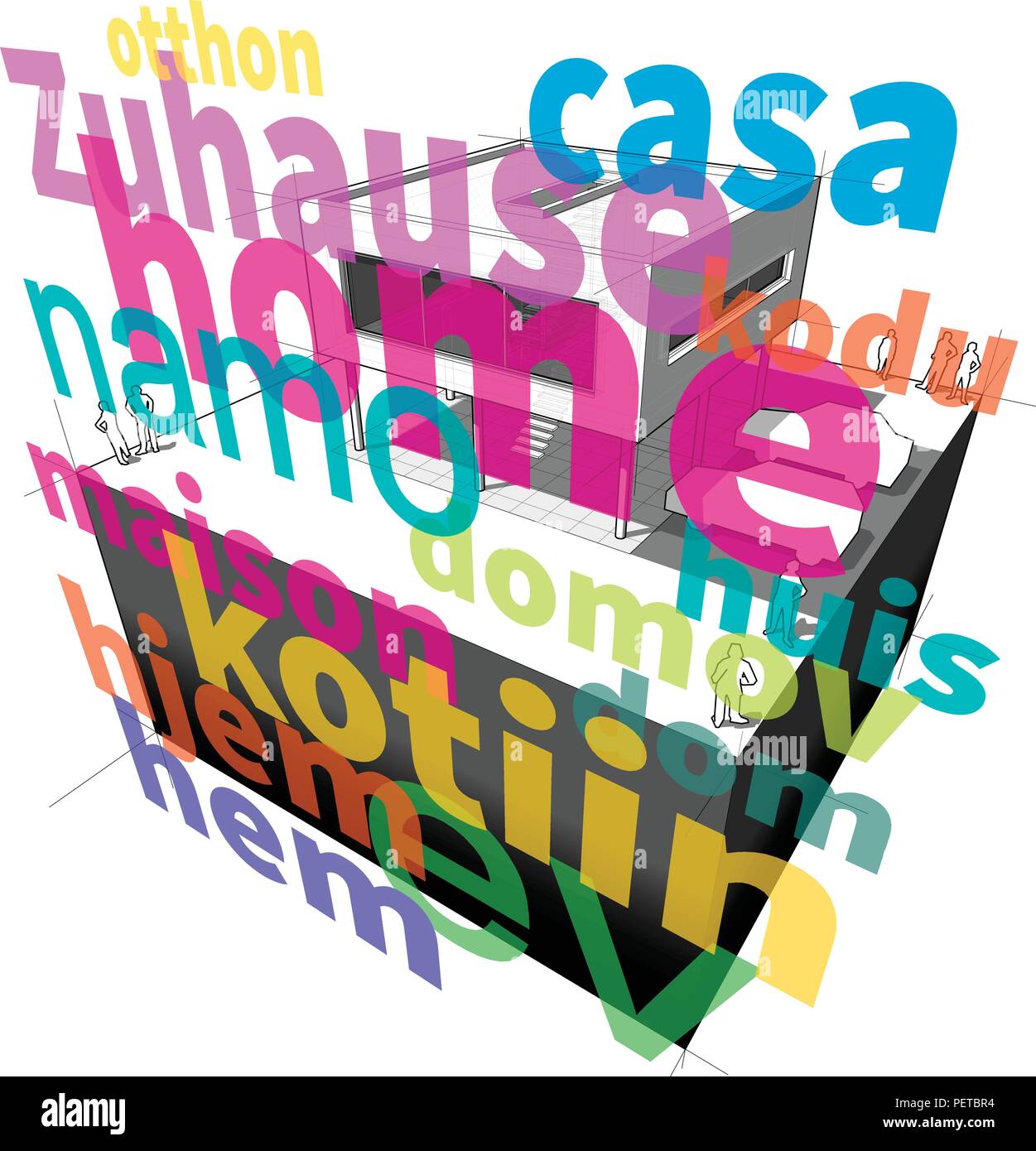 Functionalistic architecture Stock Vector Images - Alamy