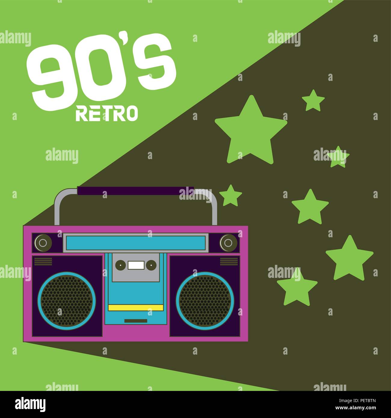 Retro radio neon style Stock Vector Images - Alamy