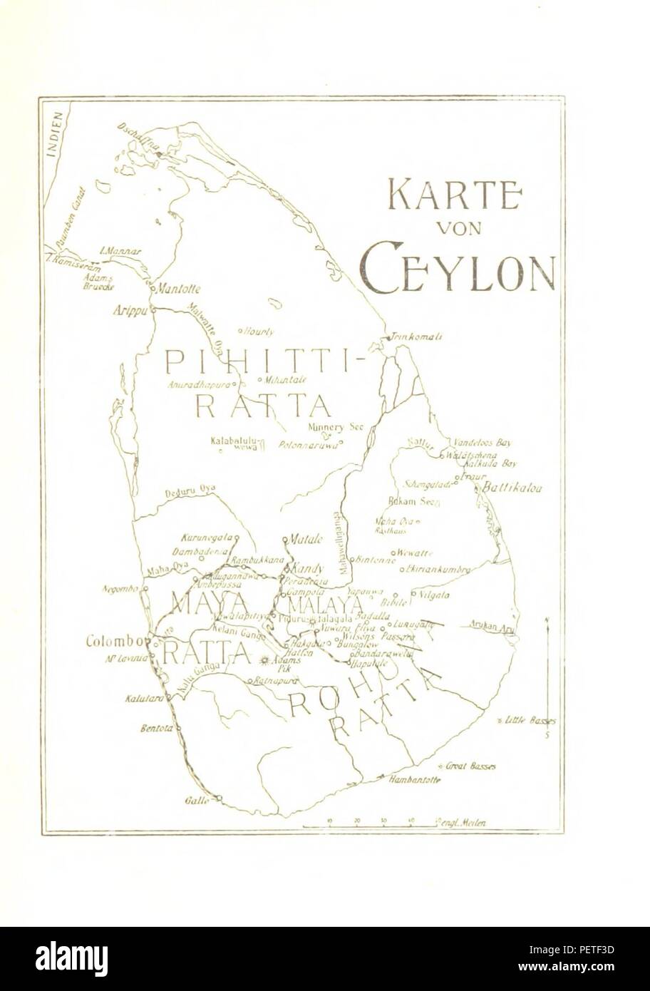 Vintage ceylon karte hi-res stock photography and images - Alamy