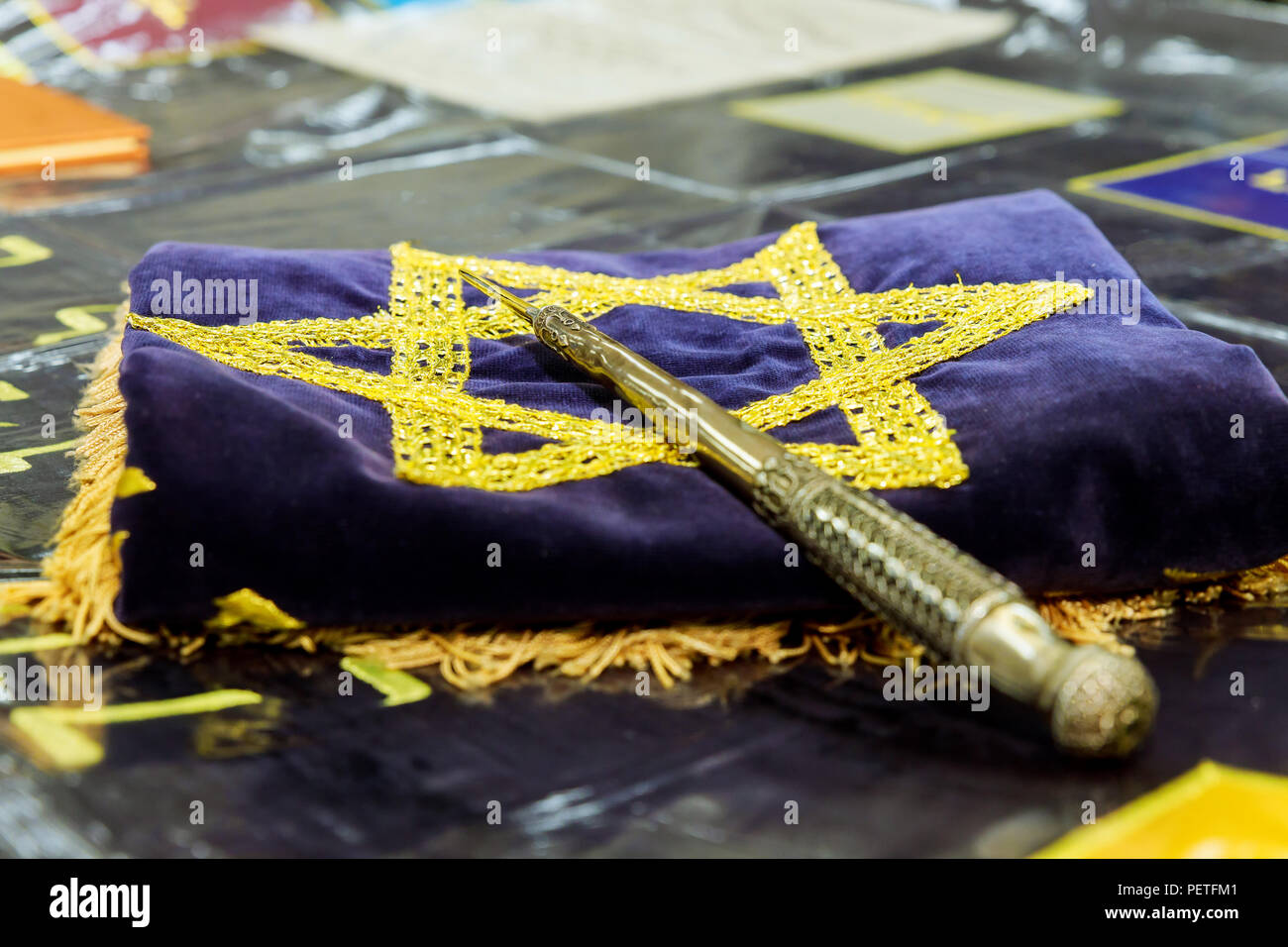 A Yad is a pointer for reading the Torah Stock Photo - Alamy