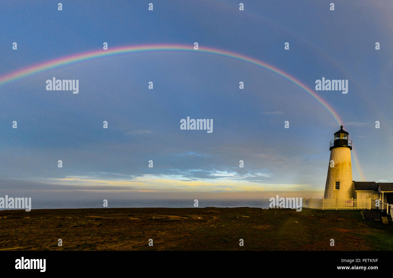 Rainbow and lighthouse hi-res stock photography and images - Alamy