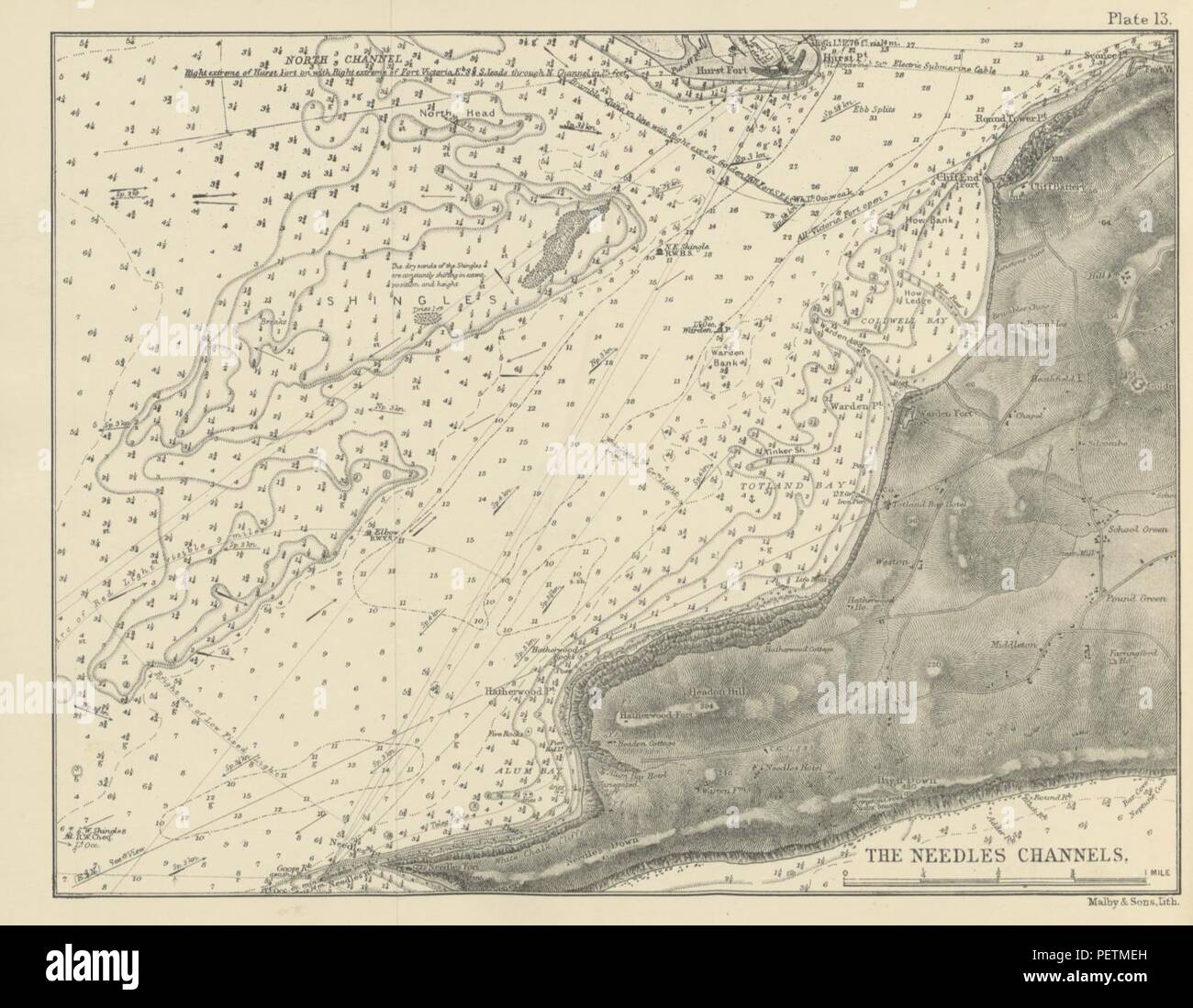 Historic archive Image taken from page 94 of 'The Solent Chart Book ...