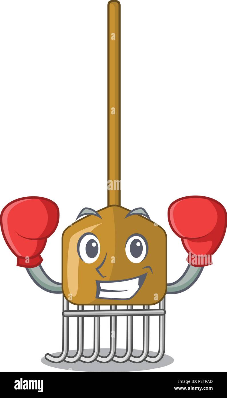 Boxing rake character cartoon style Stock Vector Image & Art - Alamy