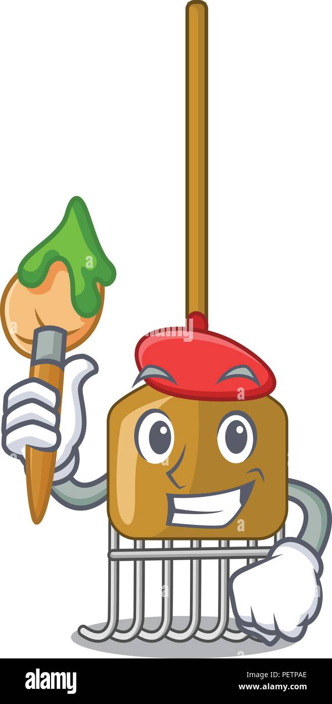 Artist rake character cartoon style Stock Vector Image & Art - Alamy