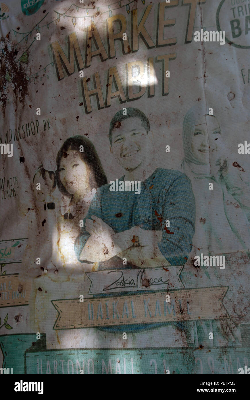 Market Habit Sign, Jogjakarta, Indonesia Stock Photo - Alamy