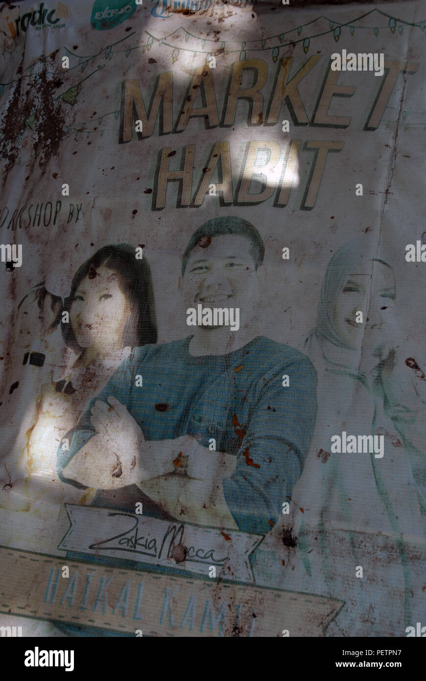 Market Habit Sign, Jogjakarta, Indonesia Stock Photo - Alamy