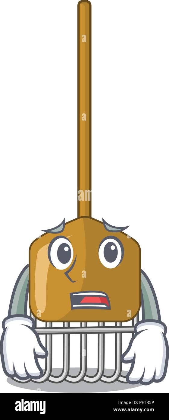 Afraid Garden rake Agriculture tool mascot Stock Vector Image & Art - Alamy