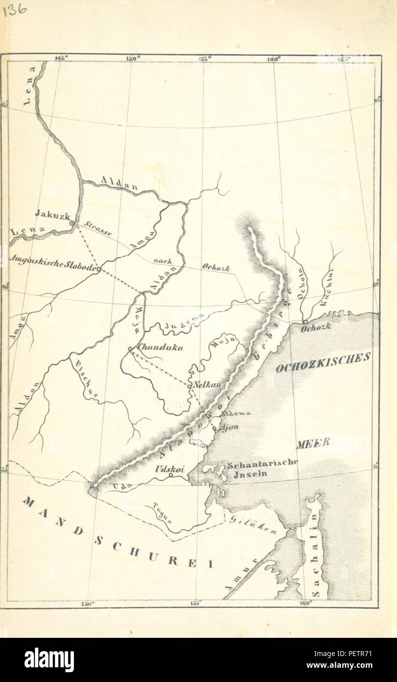 Vintage karte von osten hi-res stock photography and images - Alamy