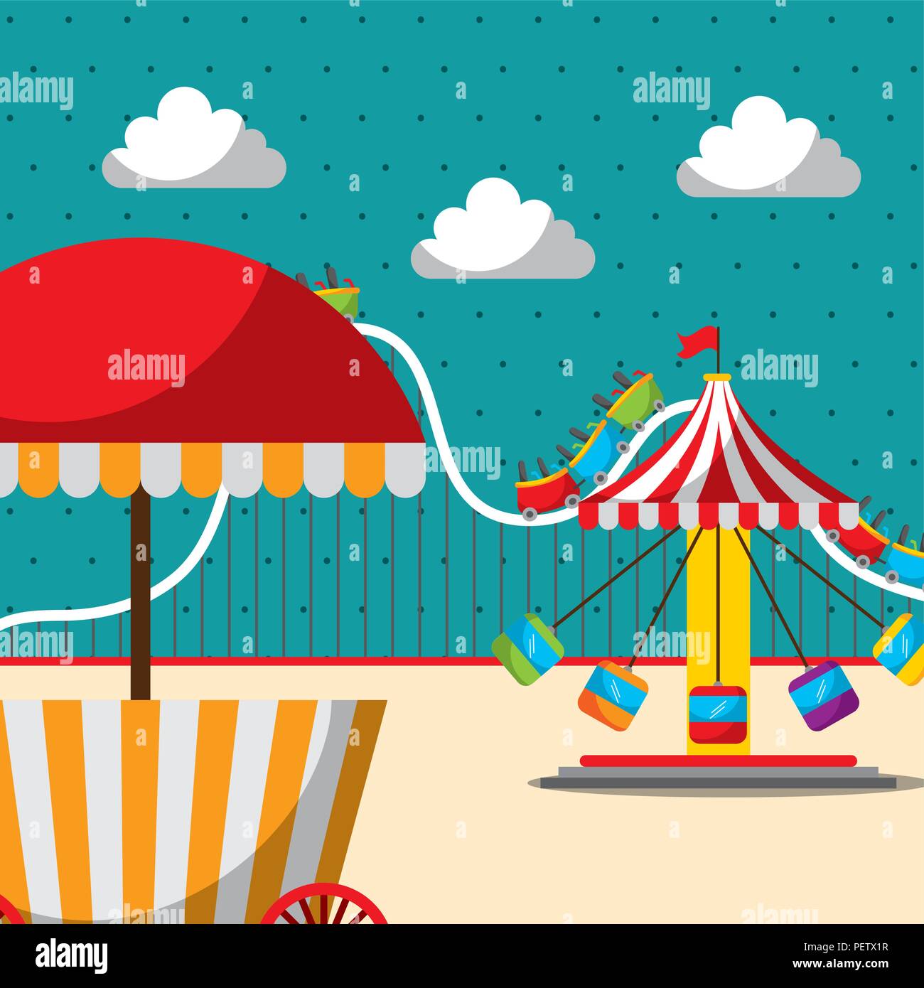 Attraction ticket booth Stock Vector Images - Alamy