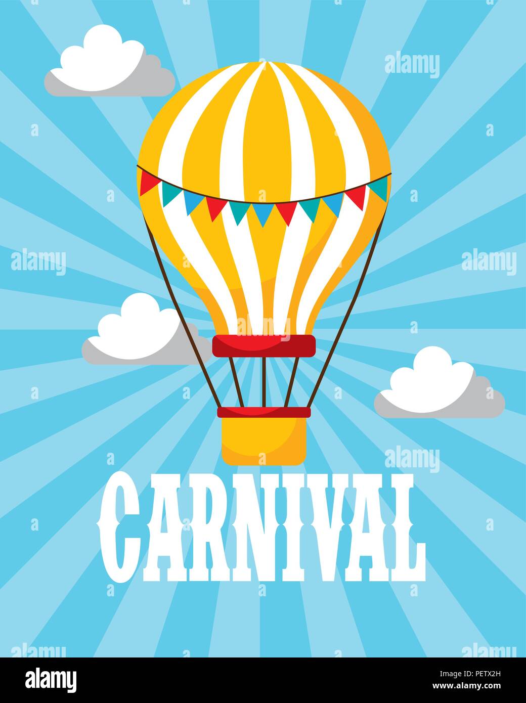 hot air balloon retro carnival fun fair Stock Vector Image & Art - Alamy