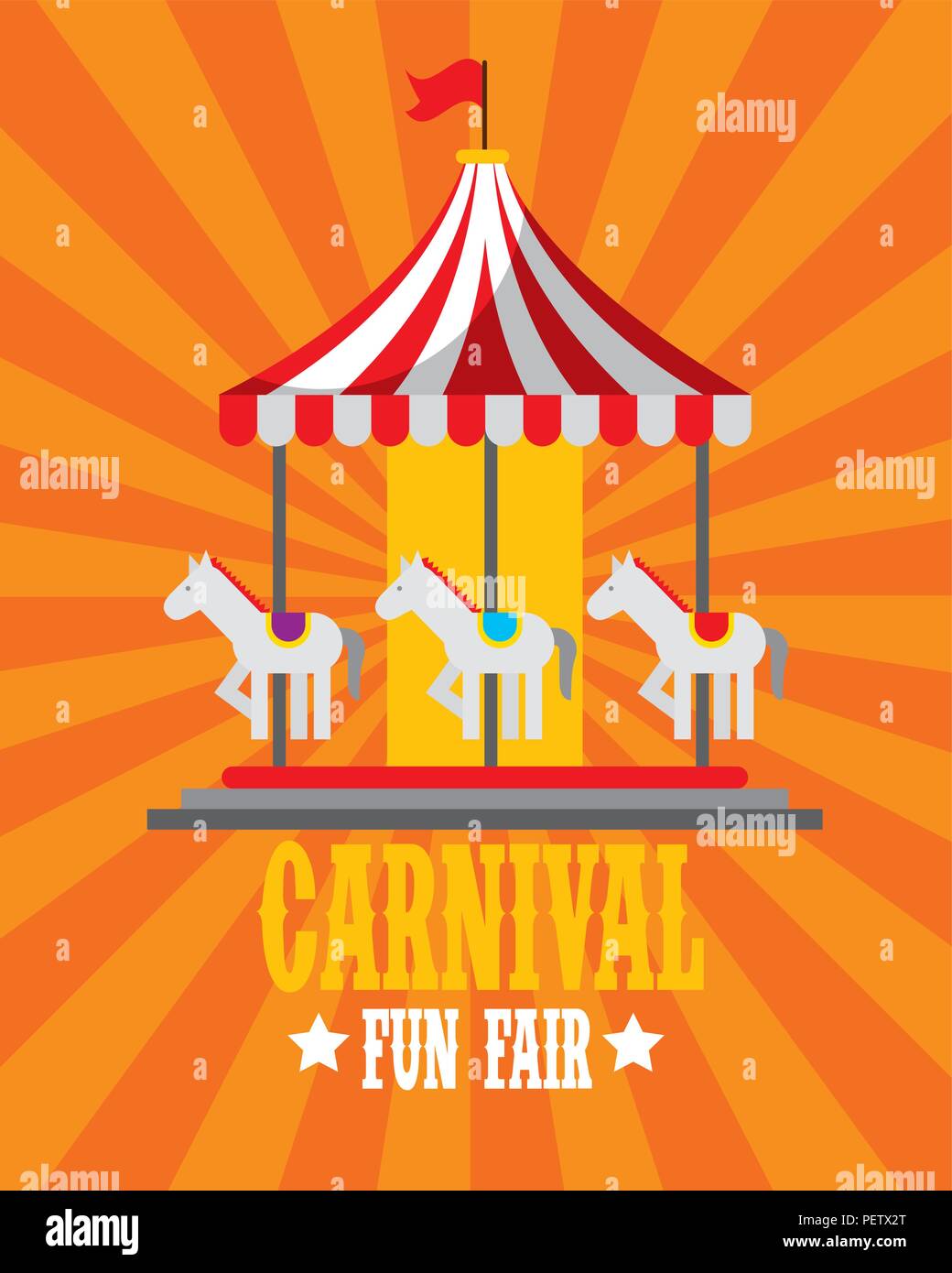 Retro carousel Stock Vector Images - Alamy