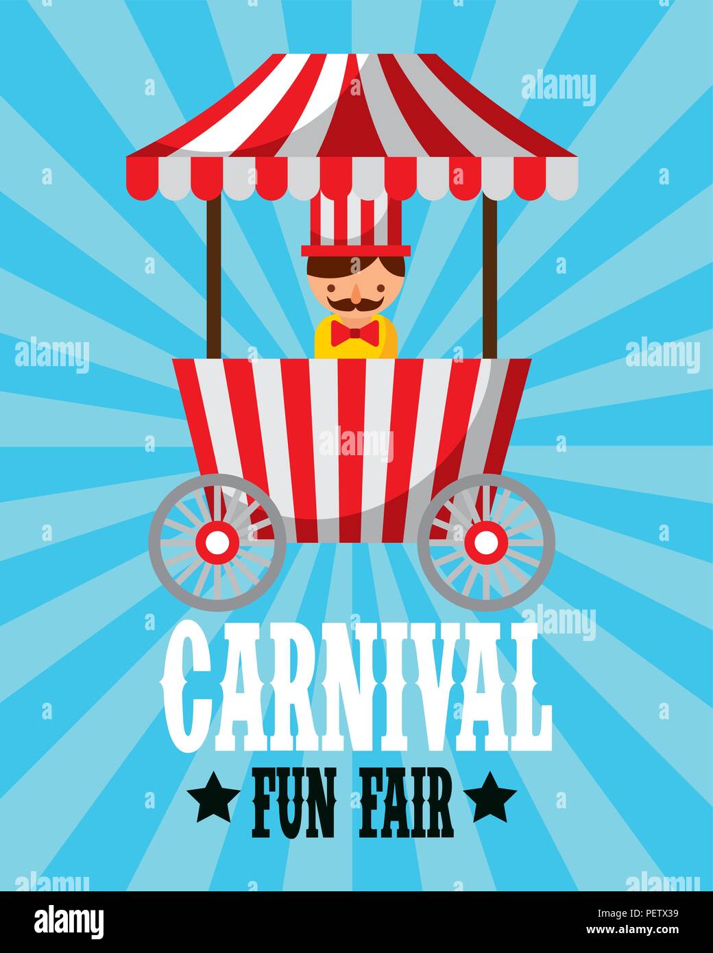 sellerman food booth retro carnival fun fair Stock Vector Image & Art ...