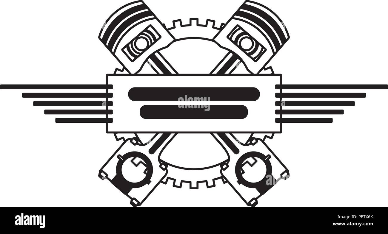 Engine piston cross section Stock Vector Images - Alamy