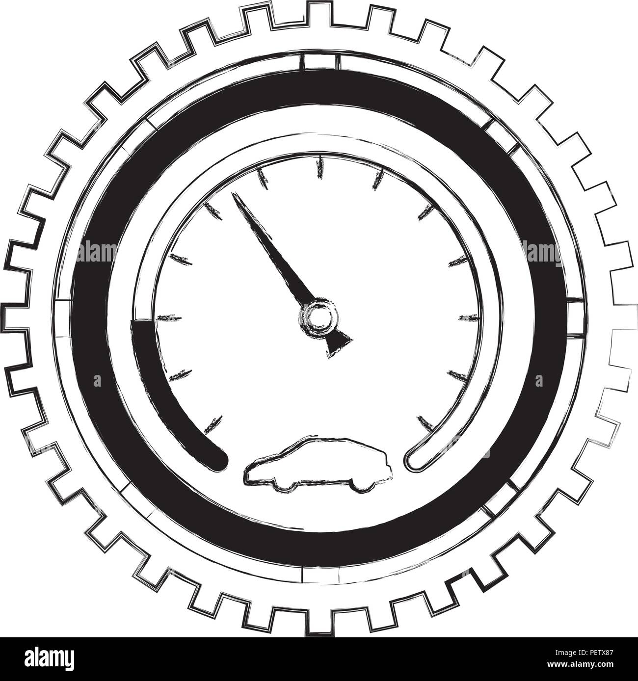 Car speedometer miles and kilometers hi-res stock photography and ...