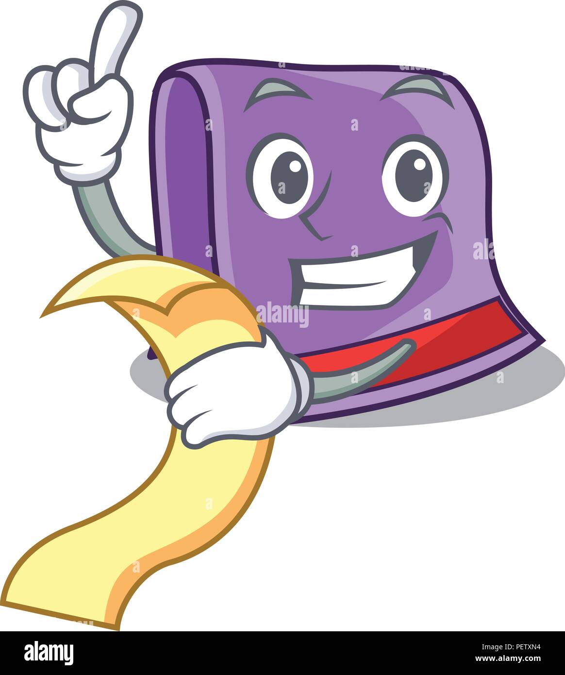 With menu towel on the wooden rack character Stock Vector Image & Art ...