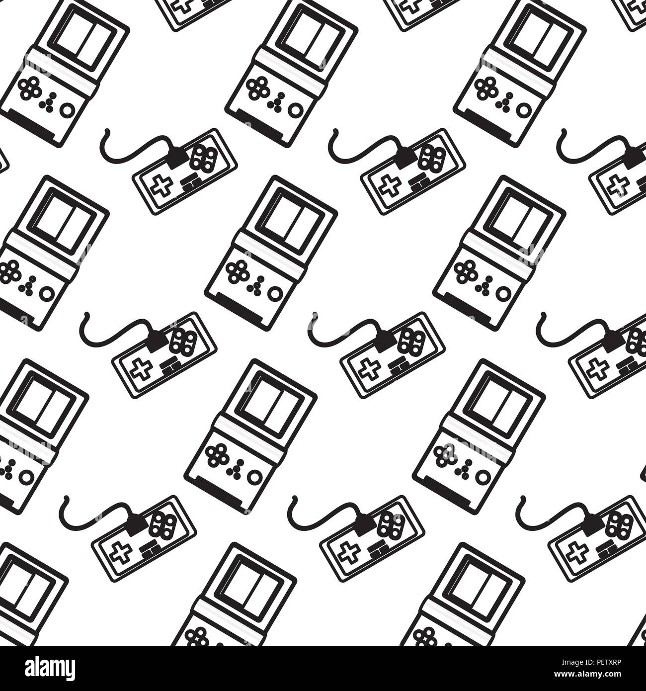 line videogame console and hand tetris background Stock Vector Image ... line videogame console and hand tetris background Stock Vector Image ...