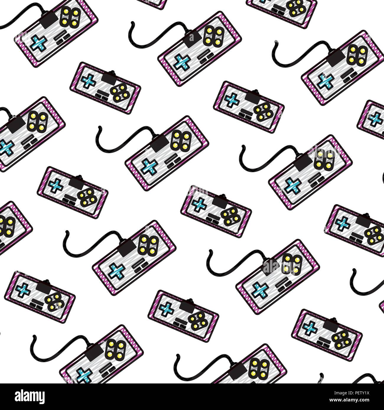 doodle videogame console play simulator background Stock Vector Image ... doodle videogame console play simulator background Stock Vector Image ...