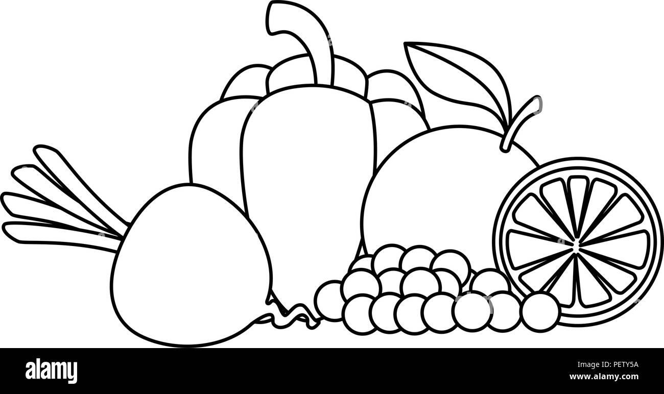 Fruit Salad Clip Art Black And White