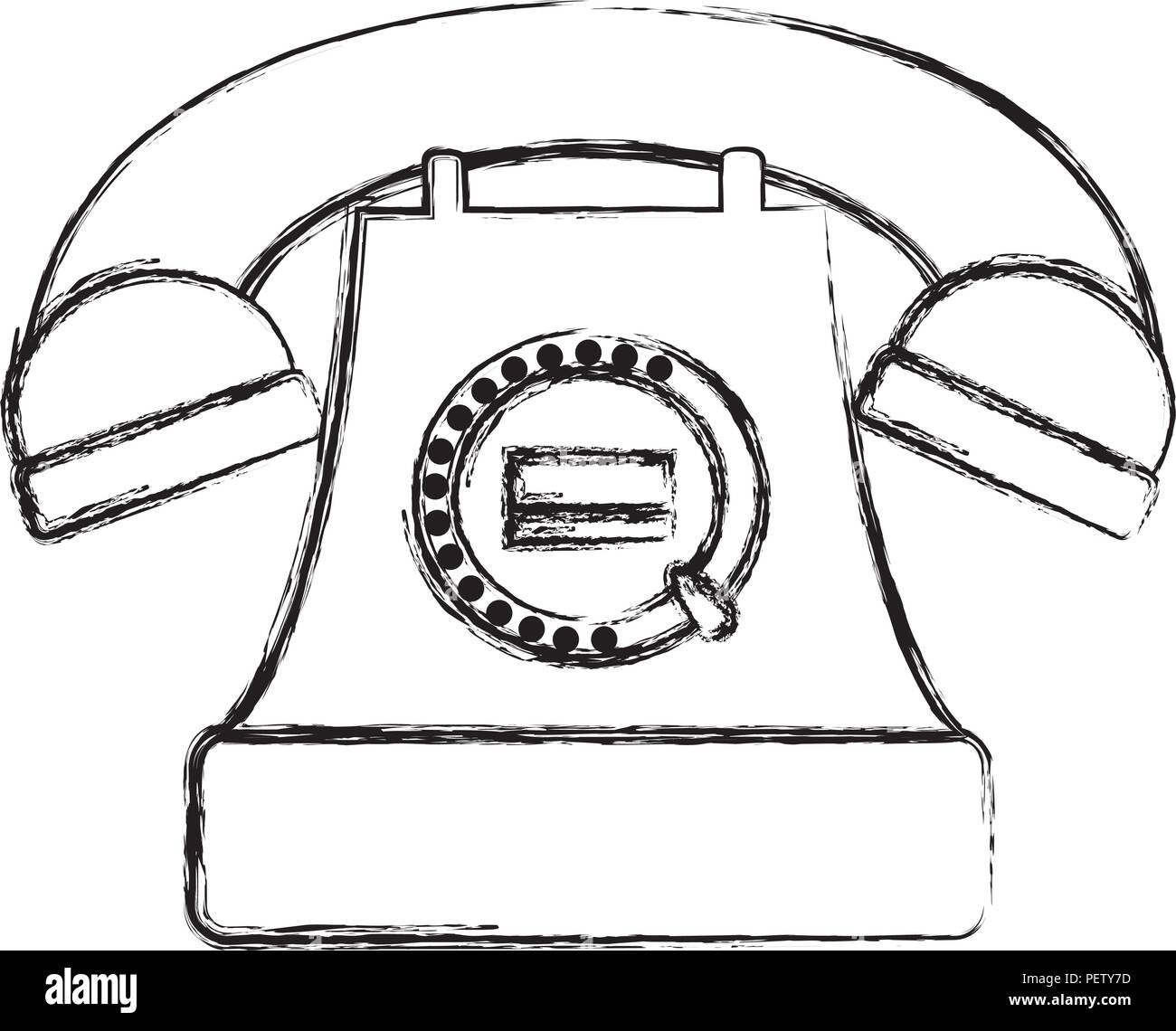 grunge retro ring telephone call communication Stock Vector Image & Art ...