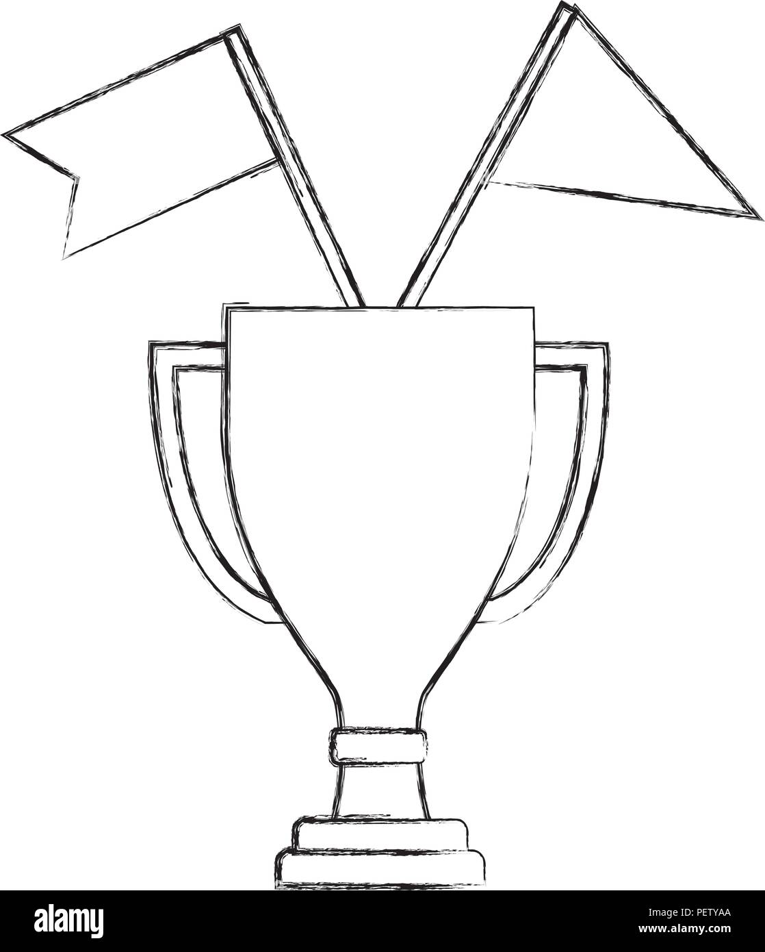 business trophy flags awards winner champion Stock Vector Image & Art ...