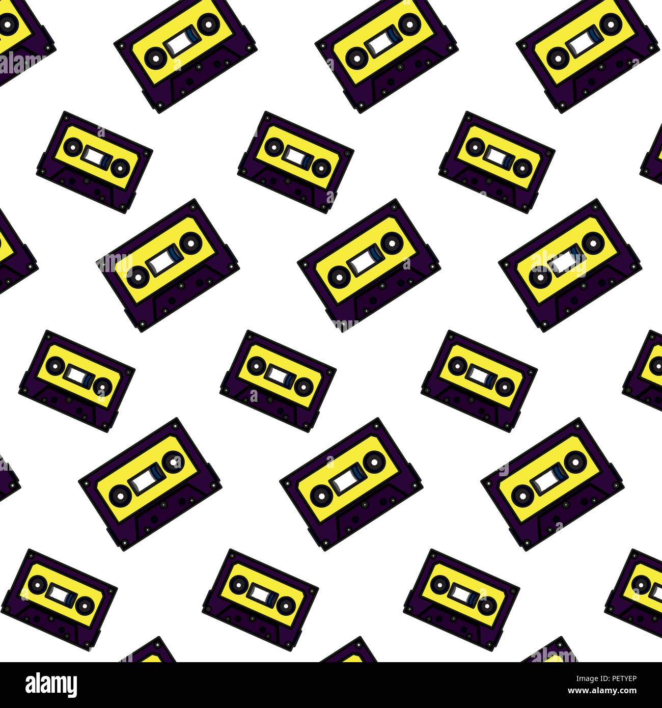 color retro cassette stereo audio background Stock Vector Image & Art ...