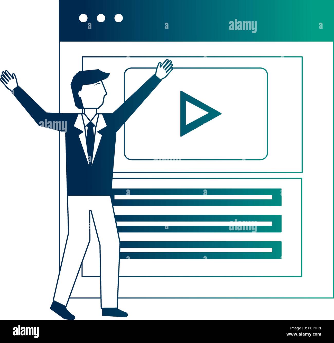 Multimedia standing Stock Vector Images - Alamy