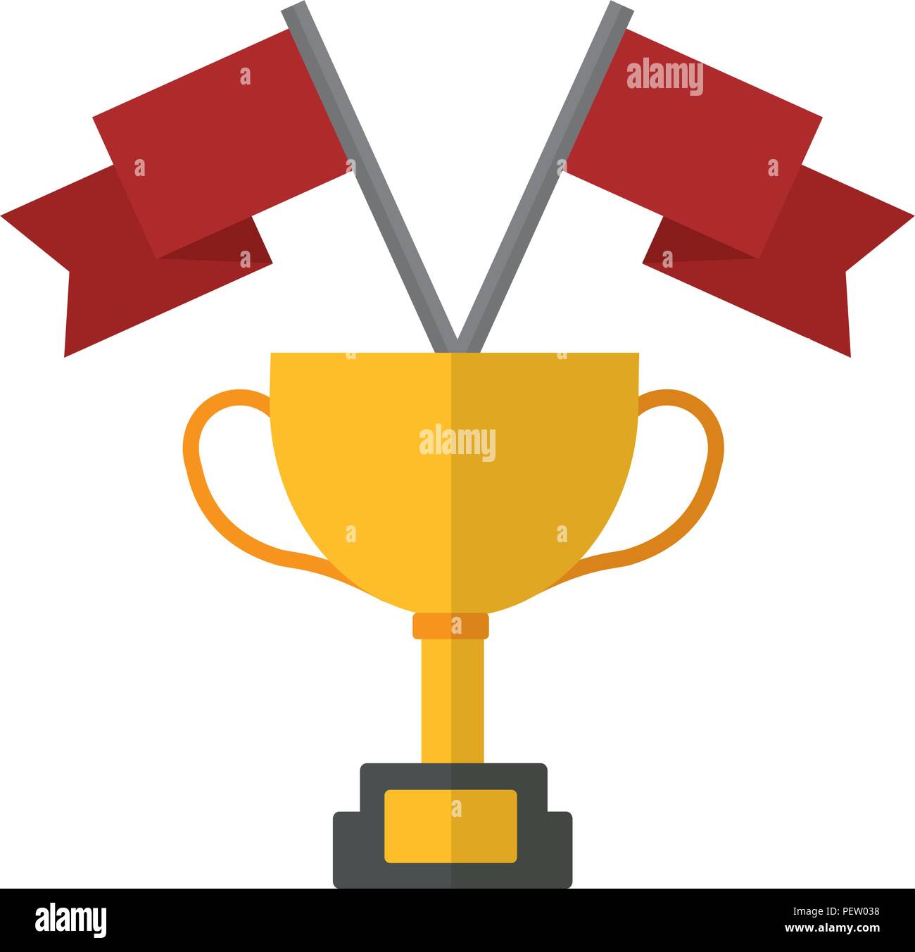 award trophy flags win Stock Vector Image & Art - Alamy
