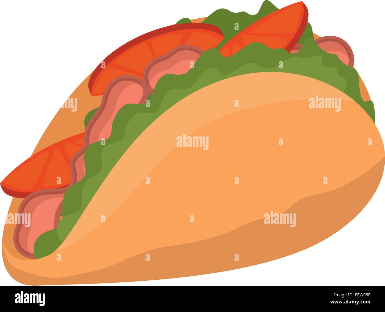 Soft shell taco Stock Vector Images - Alamy