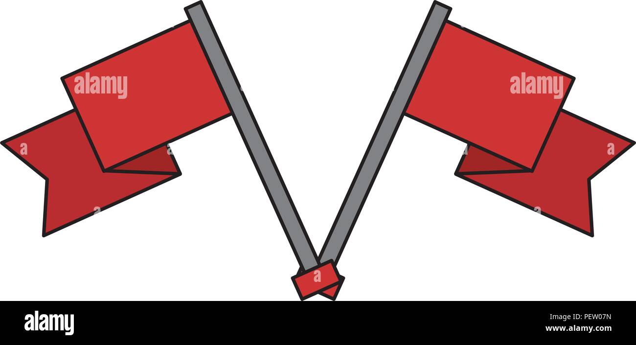 crossed flag progress success finish symbol Stock Vector Image & Art ...