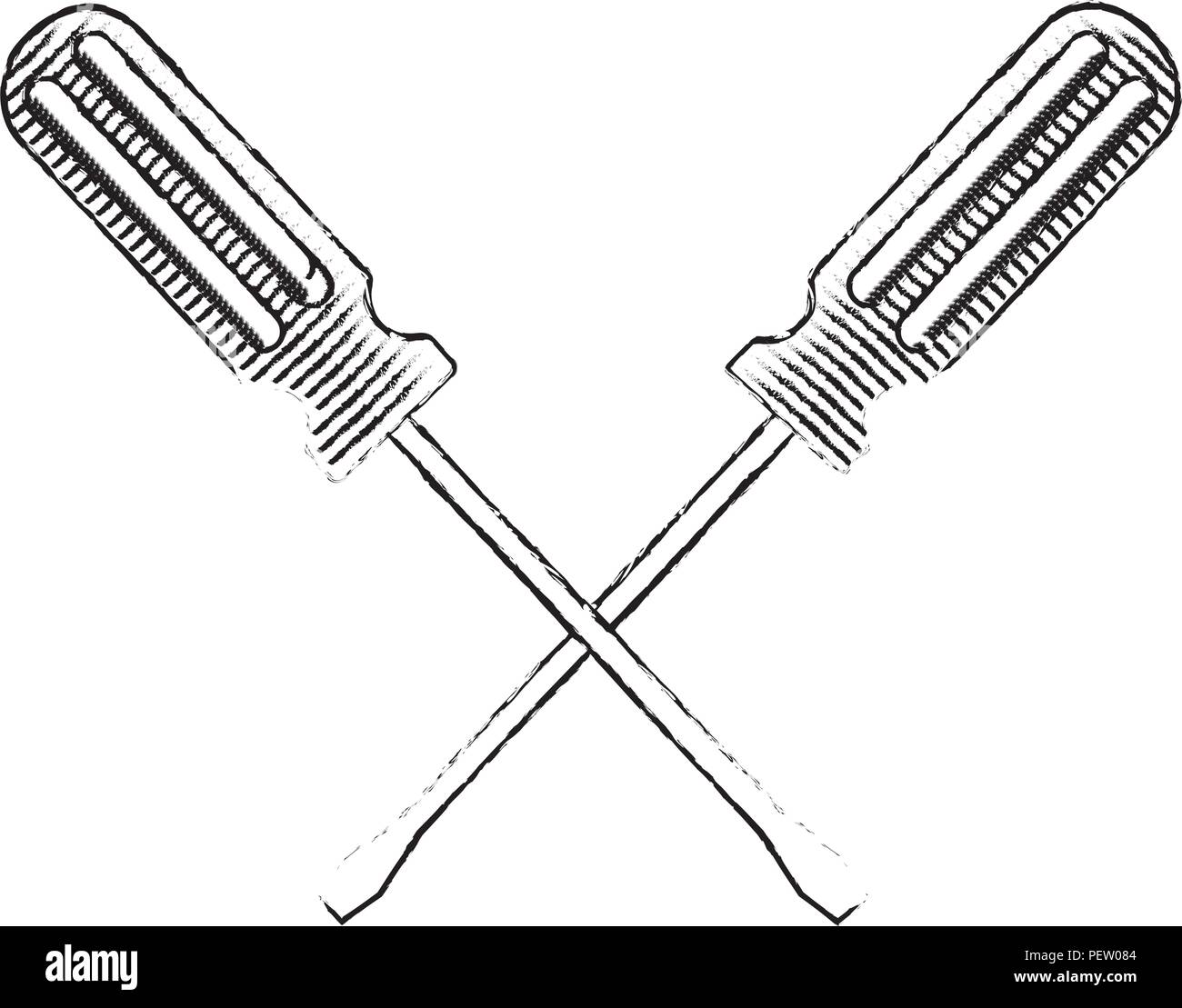 Crossed screwdrivers hi-res stock photography and images - Alamy