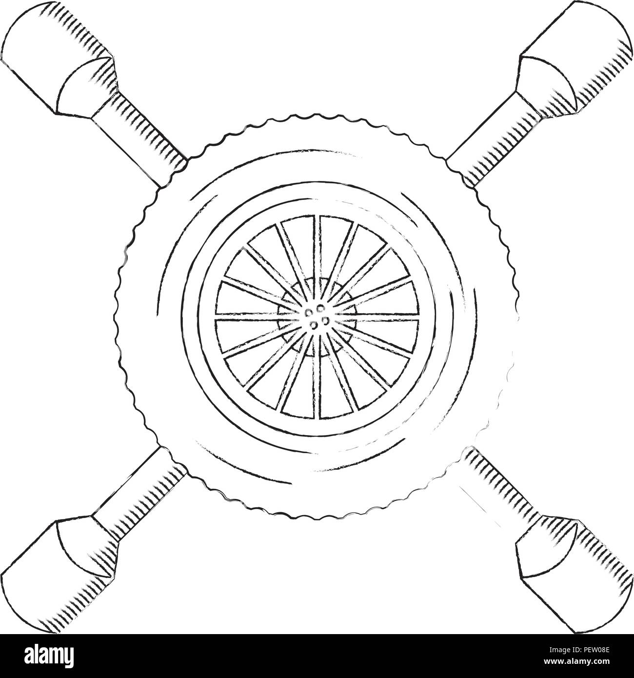 industry automotive car wheel tool repair Stock Vector Image & Art - Alamy