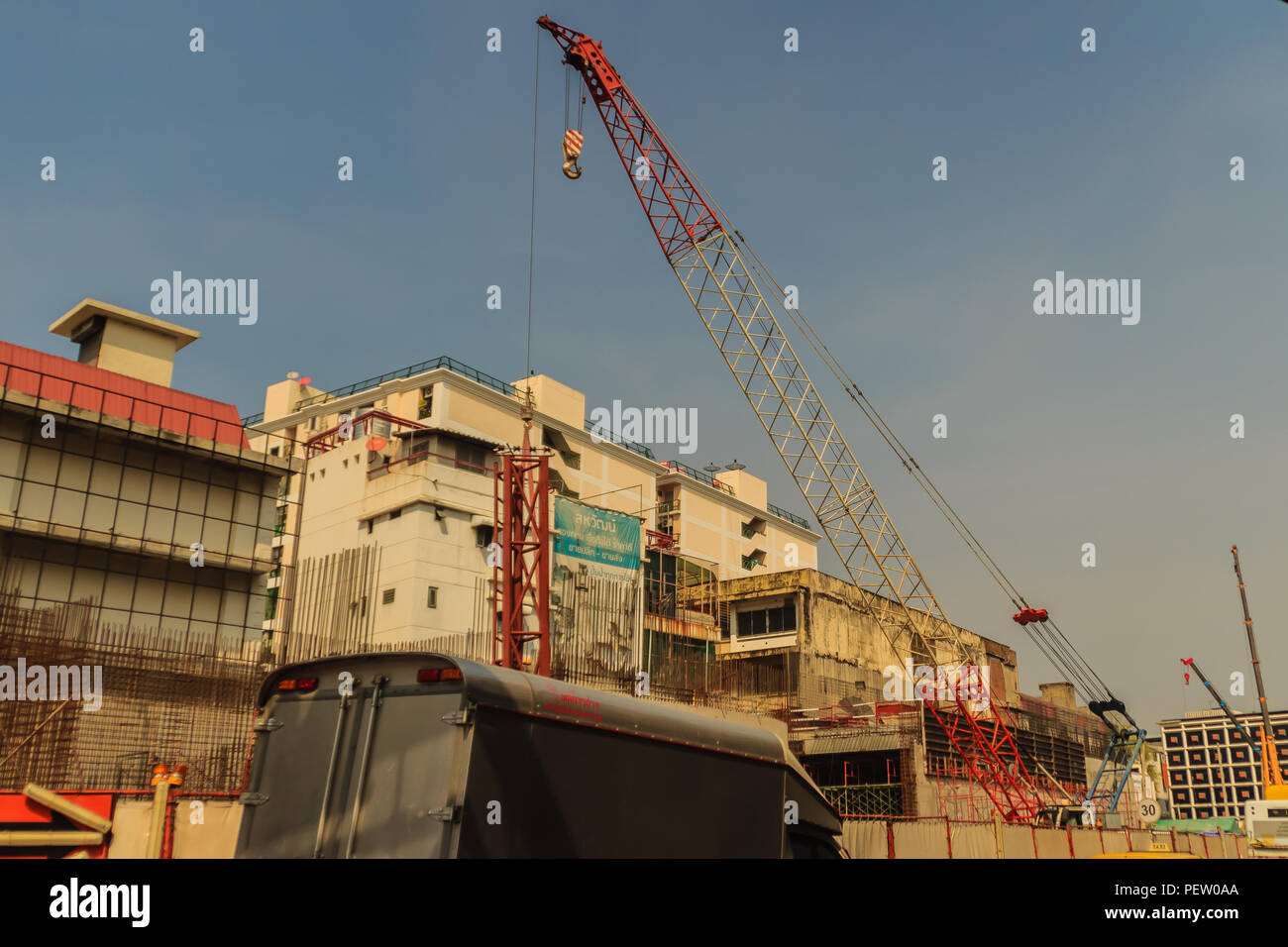 Bangkok, Thailand - March 2, 2017: Wangburapa subway station under ...