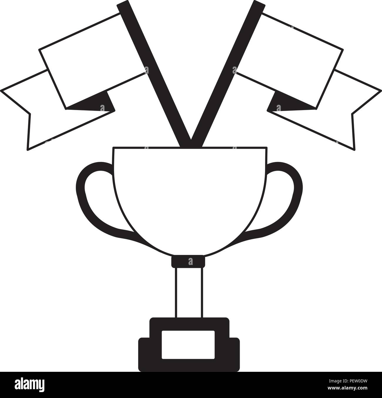 award trophy flags win Stock Vector Image & Art - Alamy