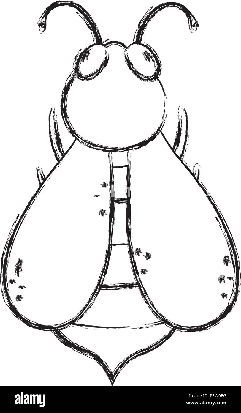 Cute bee natural insect Cut Out Stock Images & Pictures - Alamy