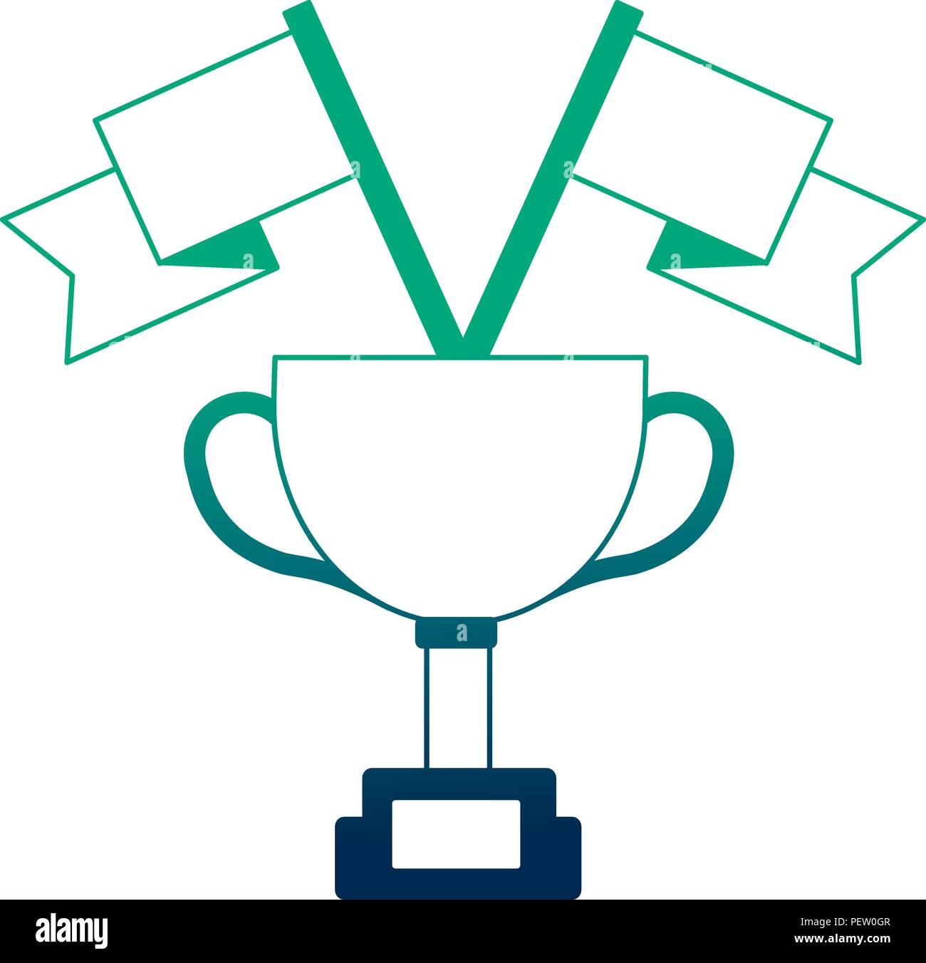award trophy flags win Stock Vector Image & Art - Alamy