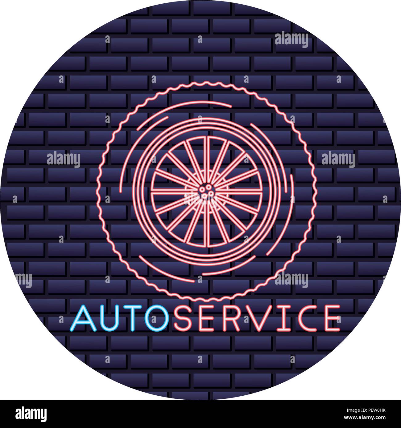 Car service wall Stock Vector Images - Alamy