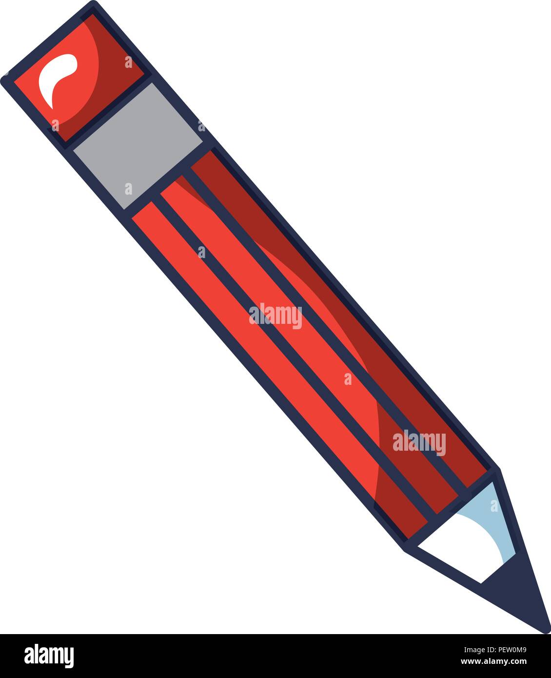 pencil write isolated icon Stock Vector Image & Art - Alamy