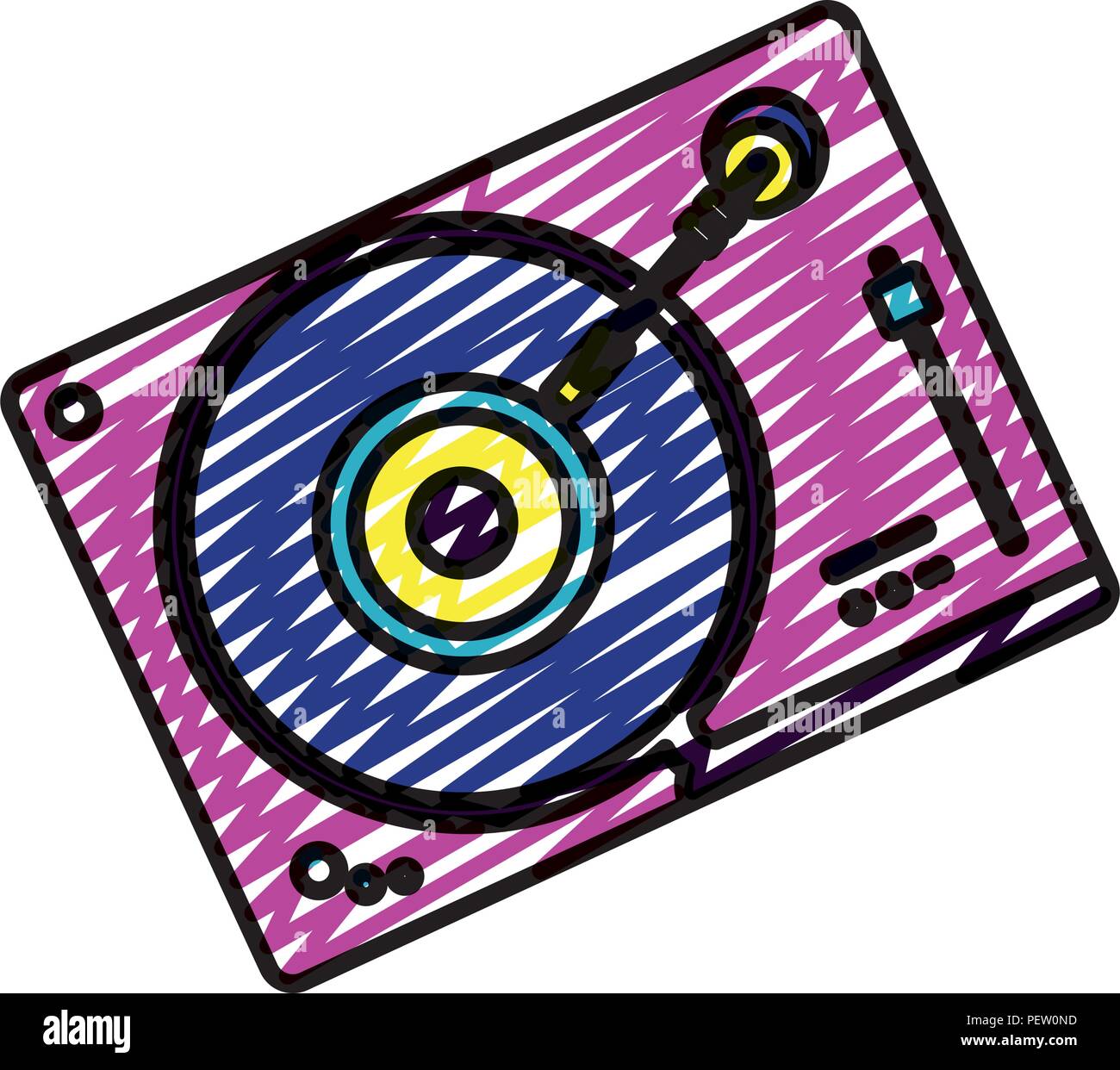 doodle walkman object to listen stereo music Stock Vector Image & Art ...