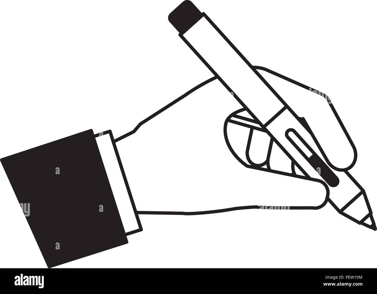 hand with pen ink write icon Stock Vector Image & Art - Alamy